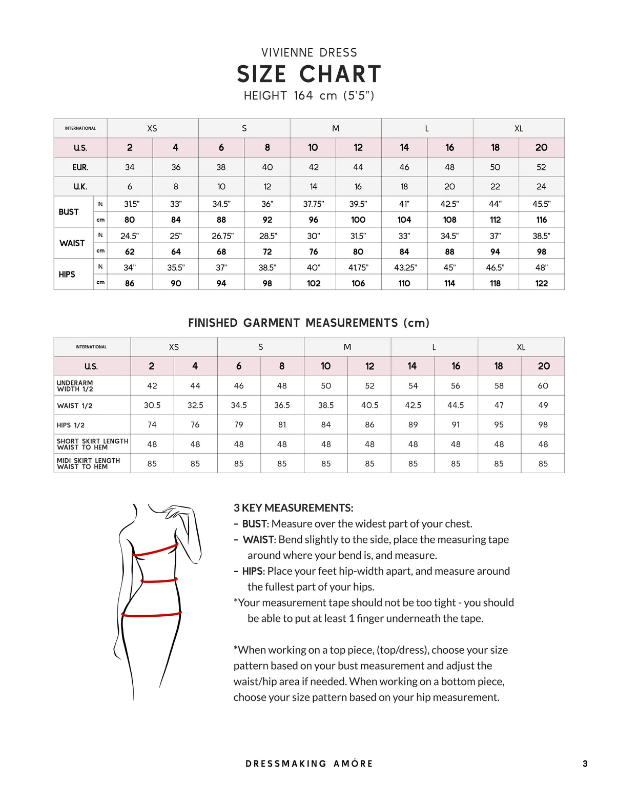 Vivienne Dress Sewing Pattern by Dressmaking Amore – Dressmaking Amóre