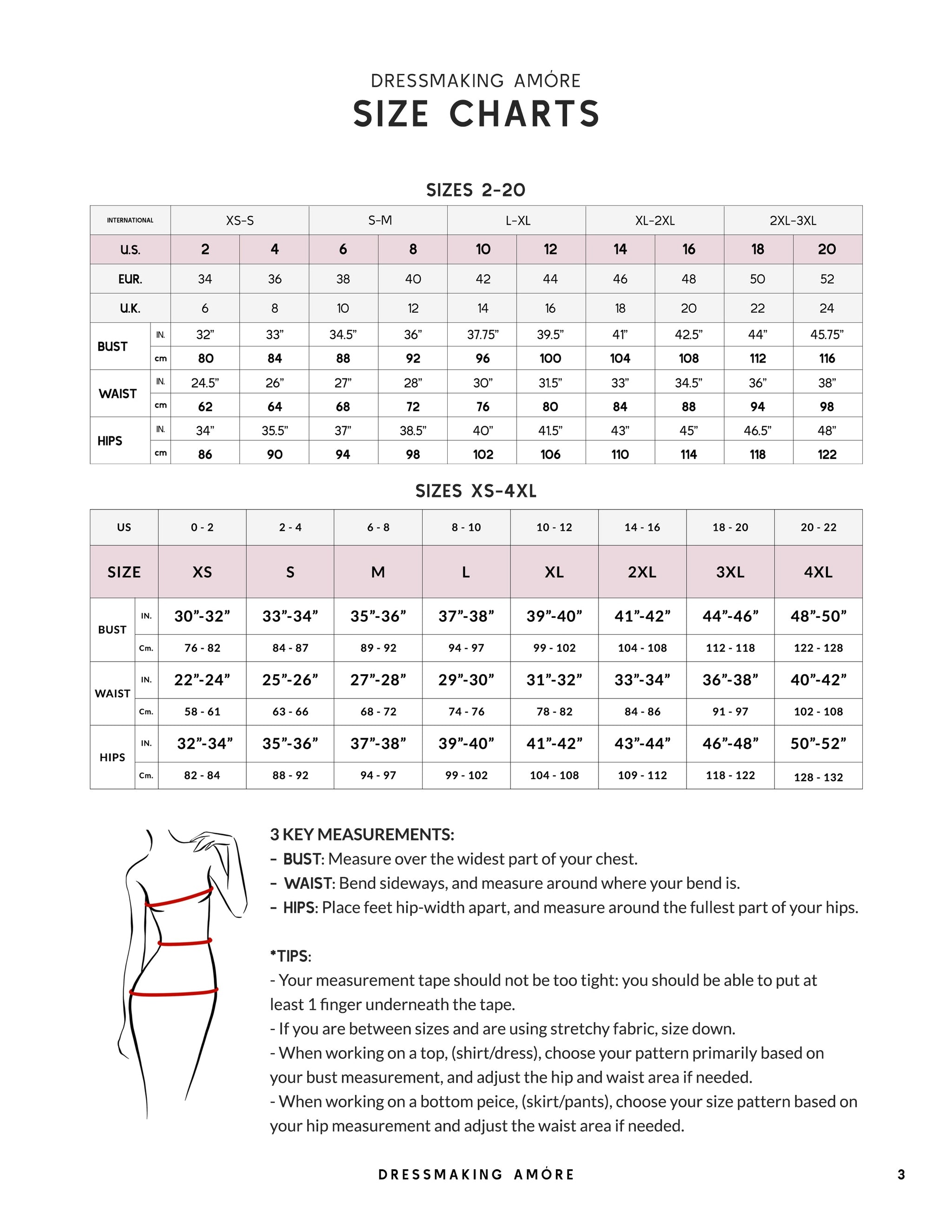 Audrey Maxi Dress & Dolly Slip PDF Sewing PatternBundle by Dressmaking Amóre