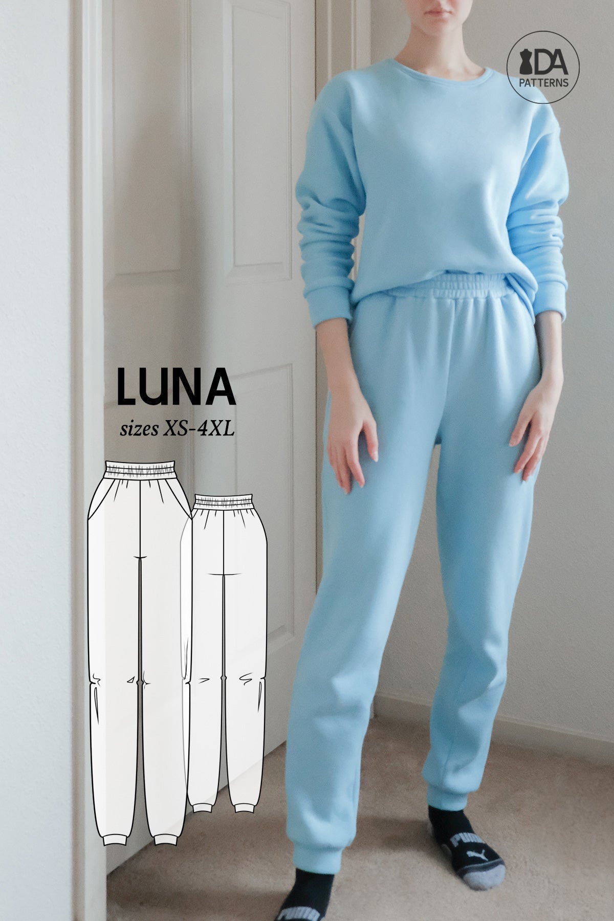 Clio Sweater & Luna Sweatpants PDF Sewing Pattern Bundle by Dressmaking ...
