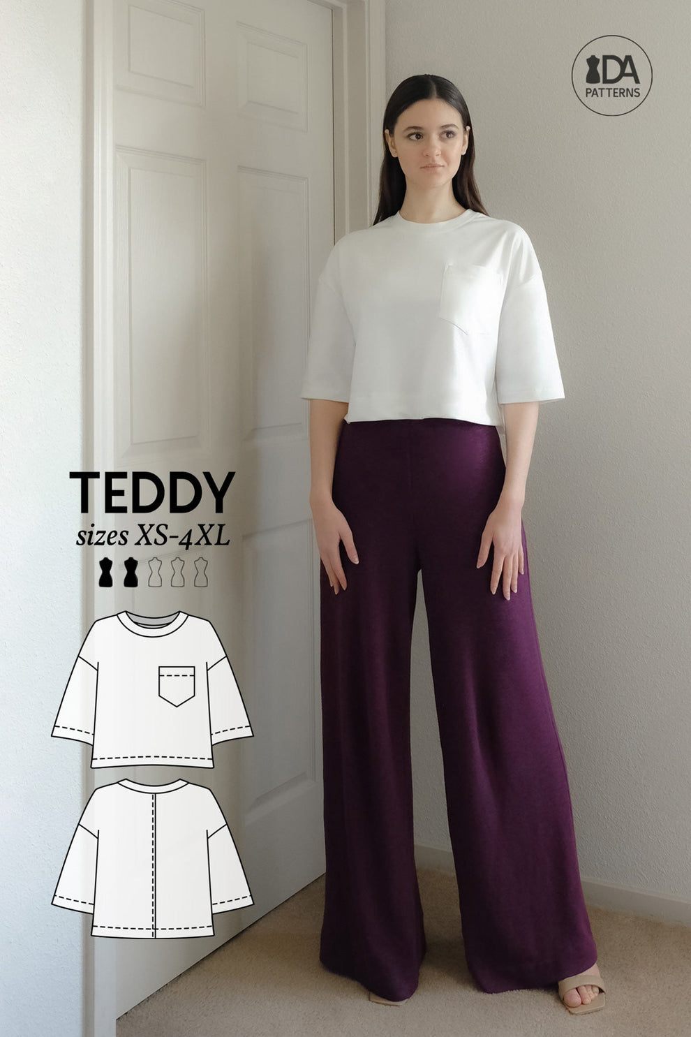Teddy T-Shirt Sewing Pattern by Dressmaking Amóre