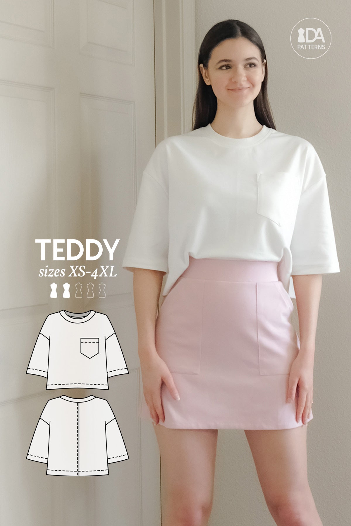 Teddy T-Shirt Sewing Pattern by Dressmaking Amóre