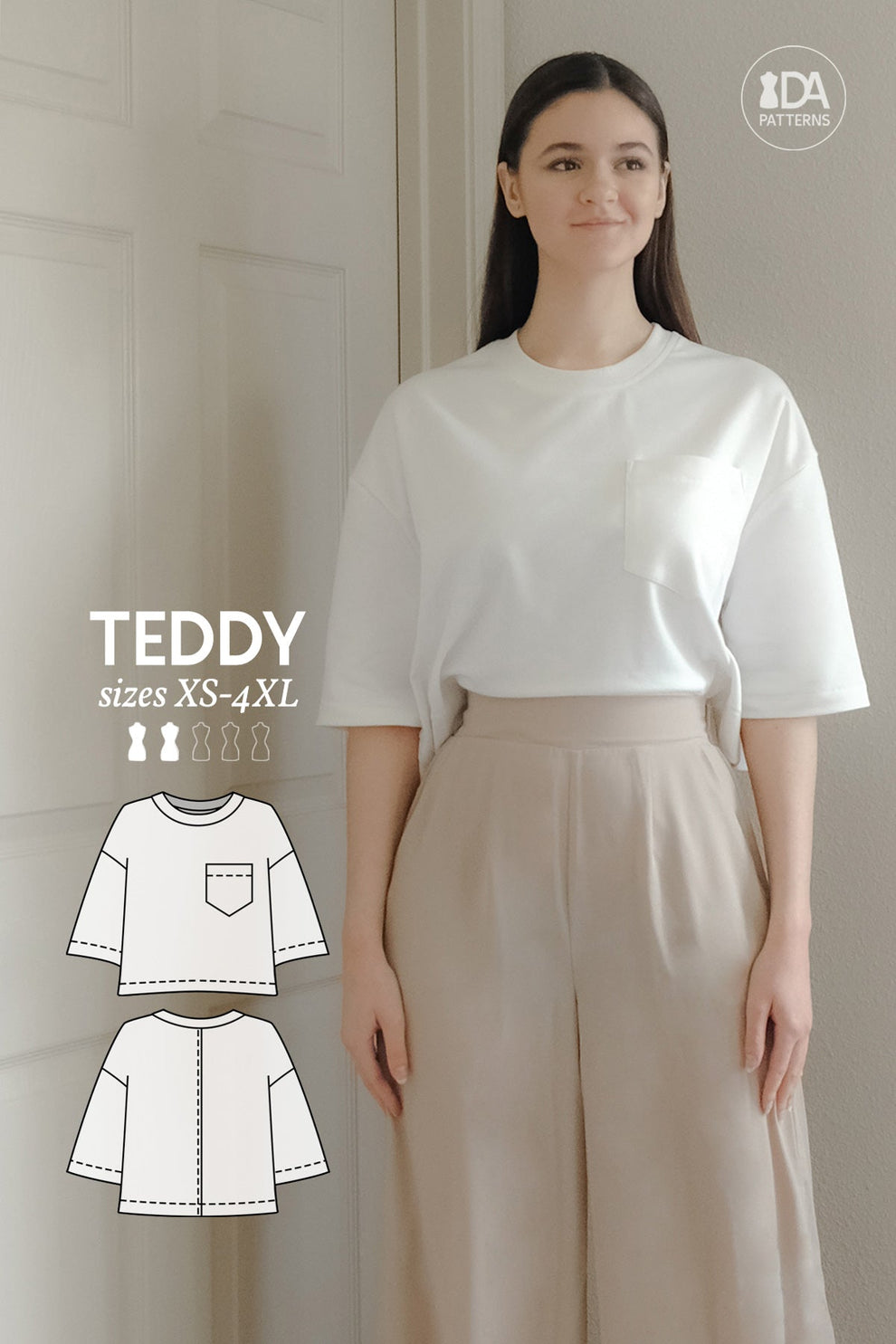 Teddy T-Shirt Sewing Pattern by Dressmaking Amóre