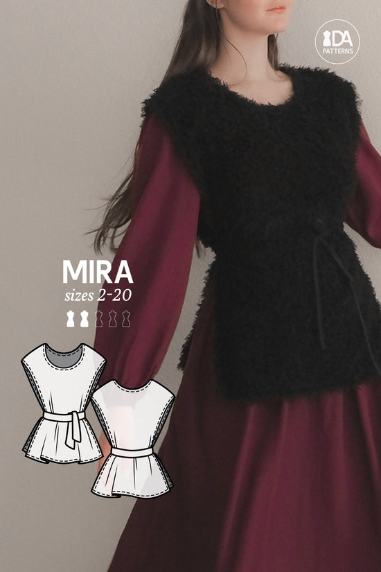 MIRA Vest Sewing Pattern by Dressmaking Amóre