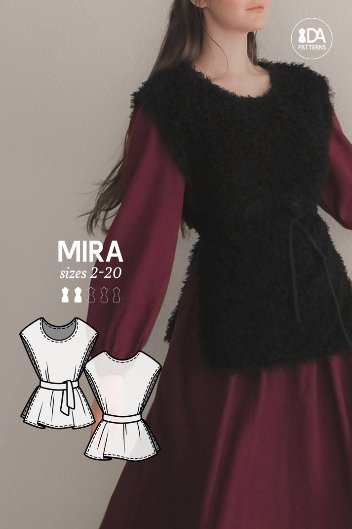 MIRA Vest Sewing Pattern by Dressmaking Amóre