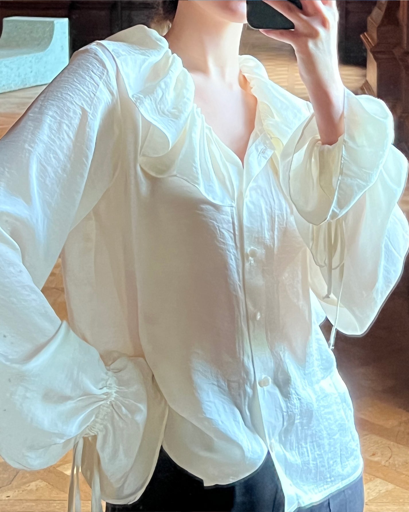 Austen Ruffled Top Sewing Pattern by Dressmaking Amóre