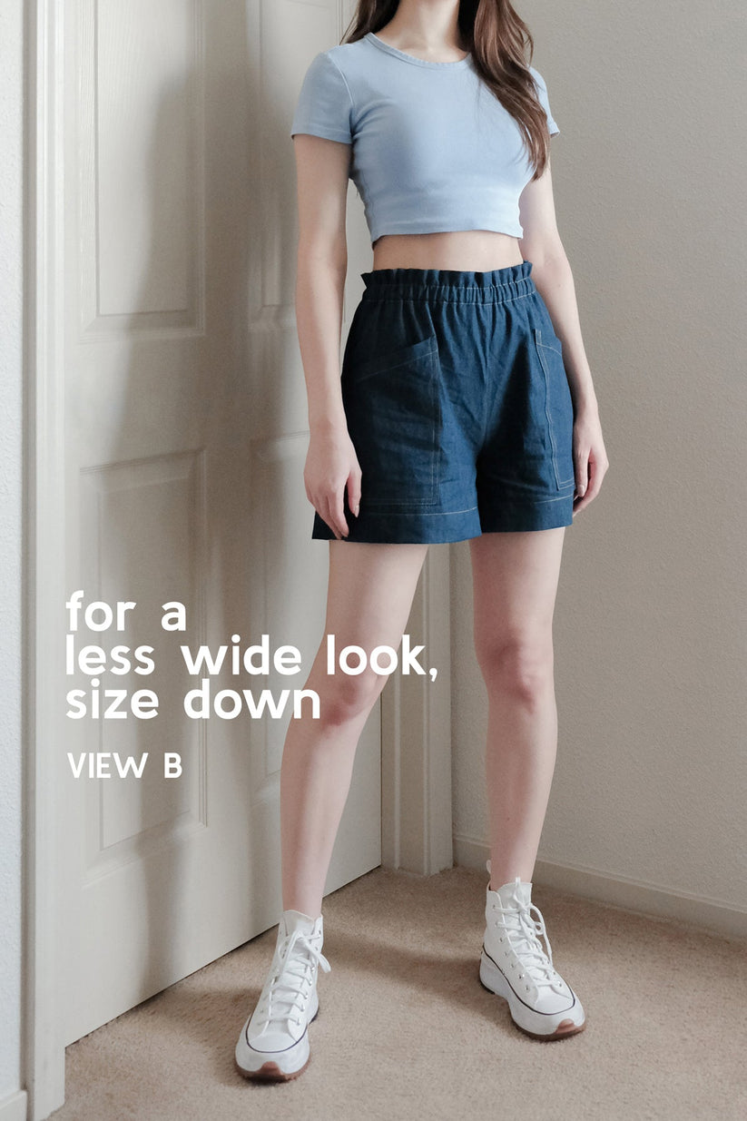 Andy Wide-Leg Shorts Sewing Pattern by Dressmaking Amóre